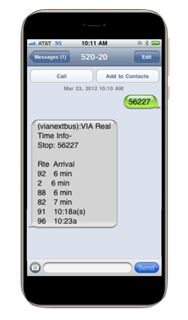 Next-bus Arrivals - VIA Metropolitan Transit