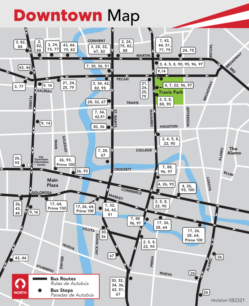 VIA21 Downtown Map - VIA Metropolitan Transit